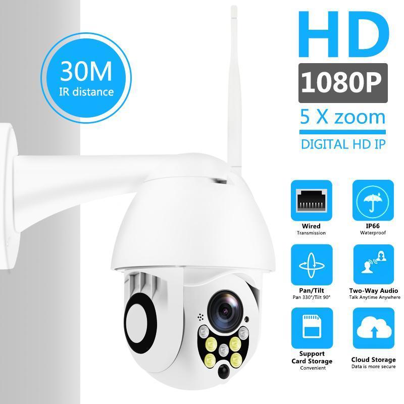 1080P Wireless Outdoor IP Security Camera with Night Vision ...