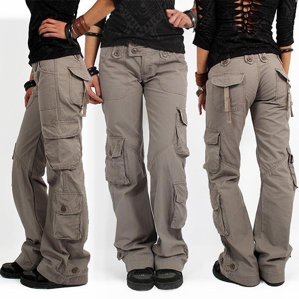 Multi-pocket Baggy Trousers Flared Cargo Pants – moderntrendystore